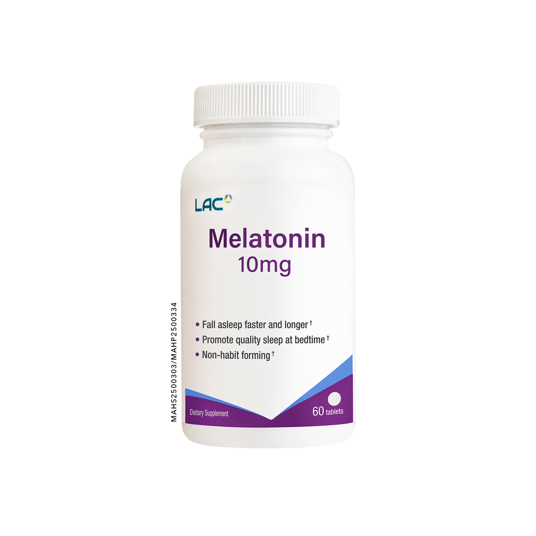 LAC Melatonin Sleep Support 10mg x 60 Capsules – ShopMustafa