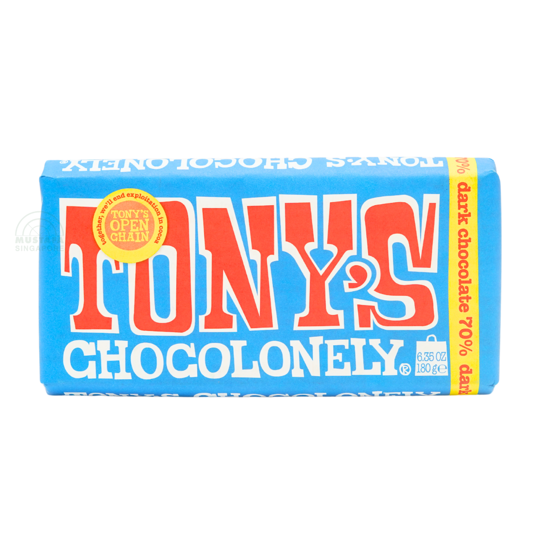 Tony’s Chocolonely Dark Chocolate (Blue) 180g – ShopMustafa
