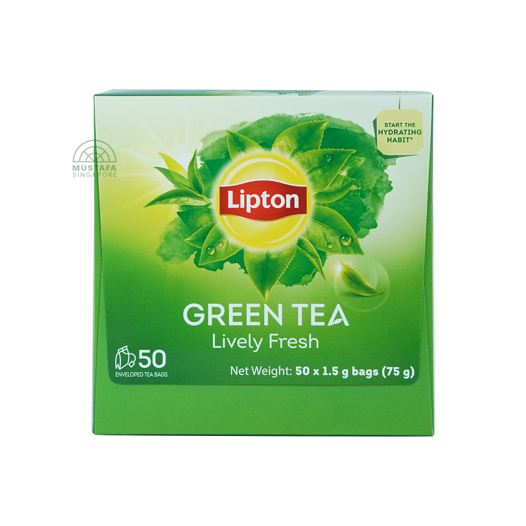Lipton Green Tea Lively Fresh 50 tea bags – ShopMustafa